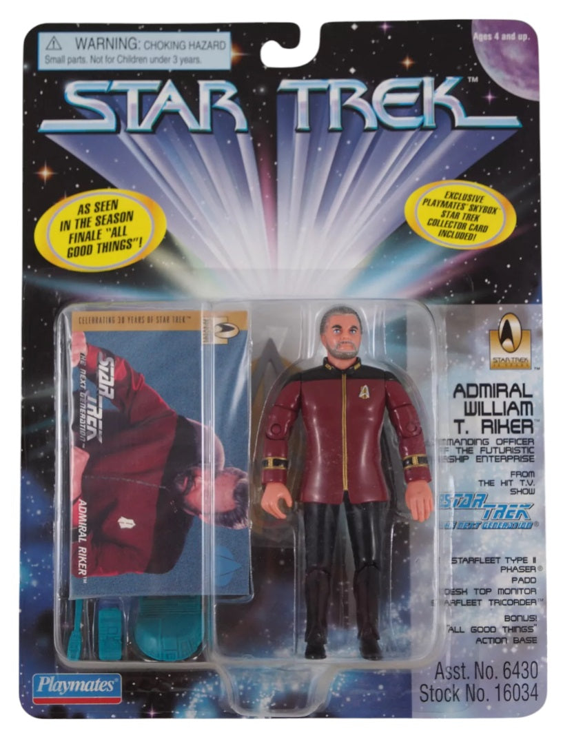 1996 Playmates Star Trek Admiral William T. Riker
