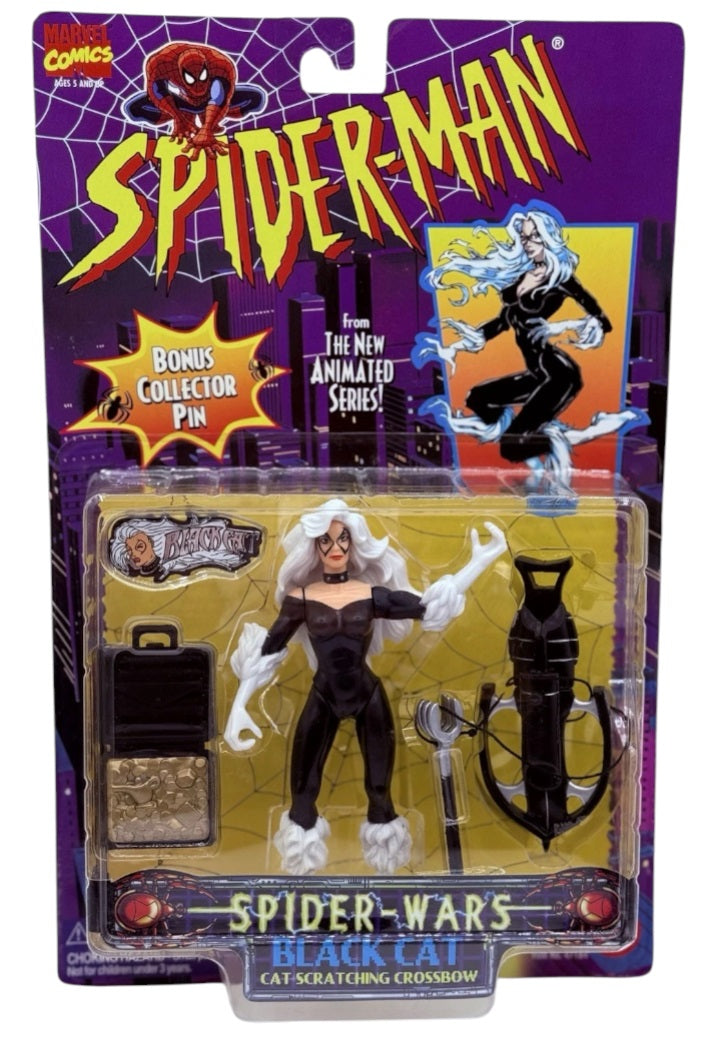 Spider-Man Spider-Wars Black Cat with Cat Scratching Crossbow