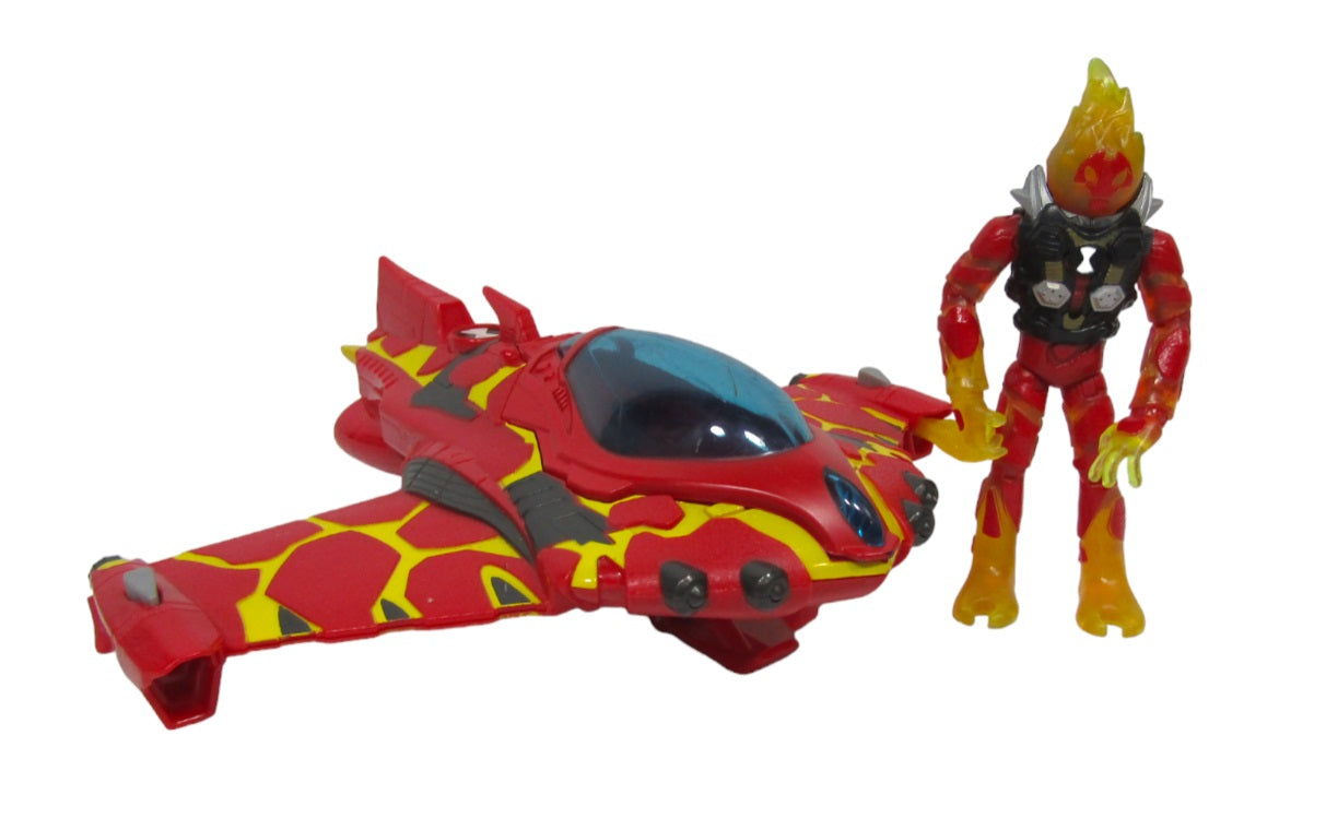 2018 Ben 10 Heatblast Rocket Flyer, Not Packaged Incomplete