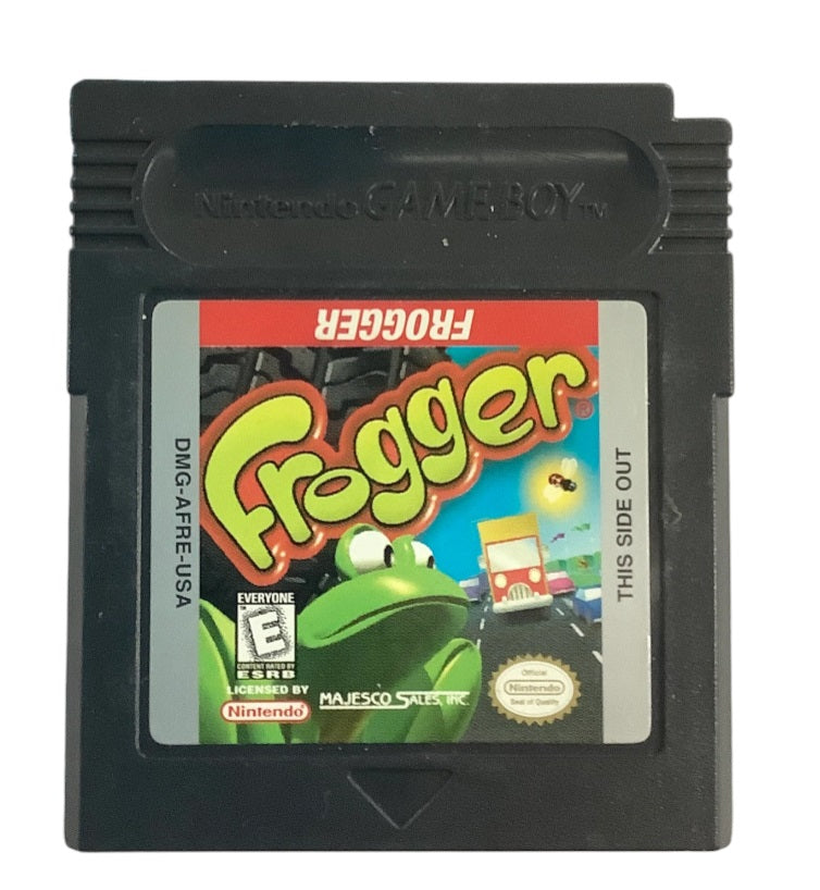 Gameboy Color Frogger, Non Packaged Cartridge Only Damaged Label