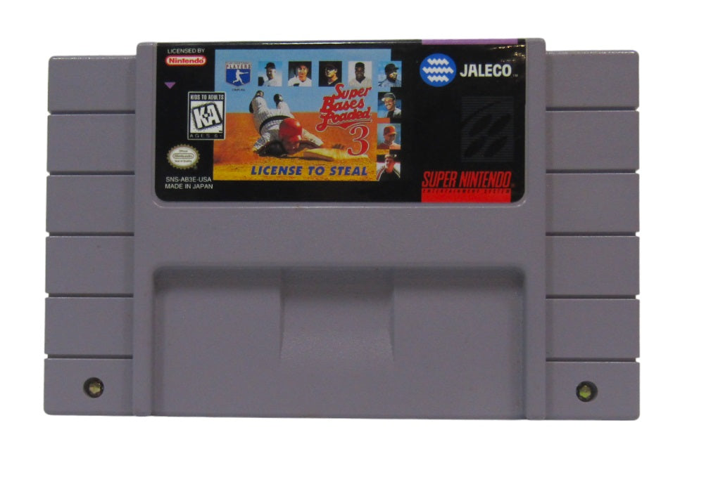 SNES Super Bases Loaded 3, Not Packaged Cartridge Only