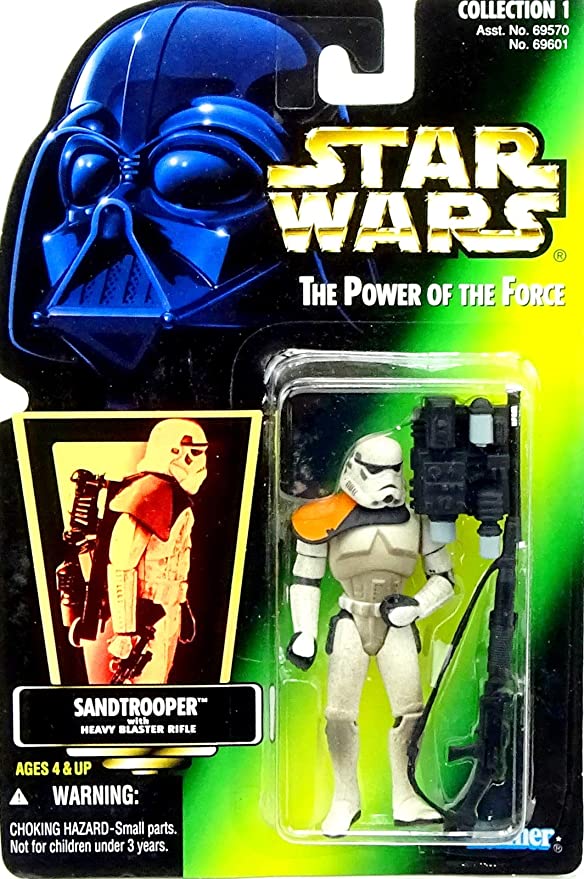Star Wars Power Of The Force Sandtrooper with Heavy Blaster Holographi