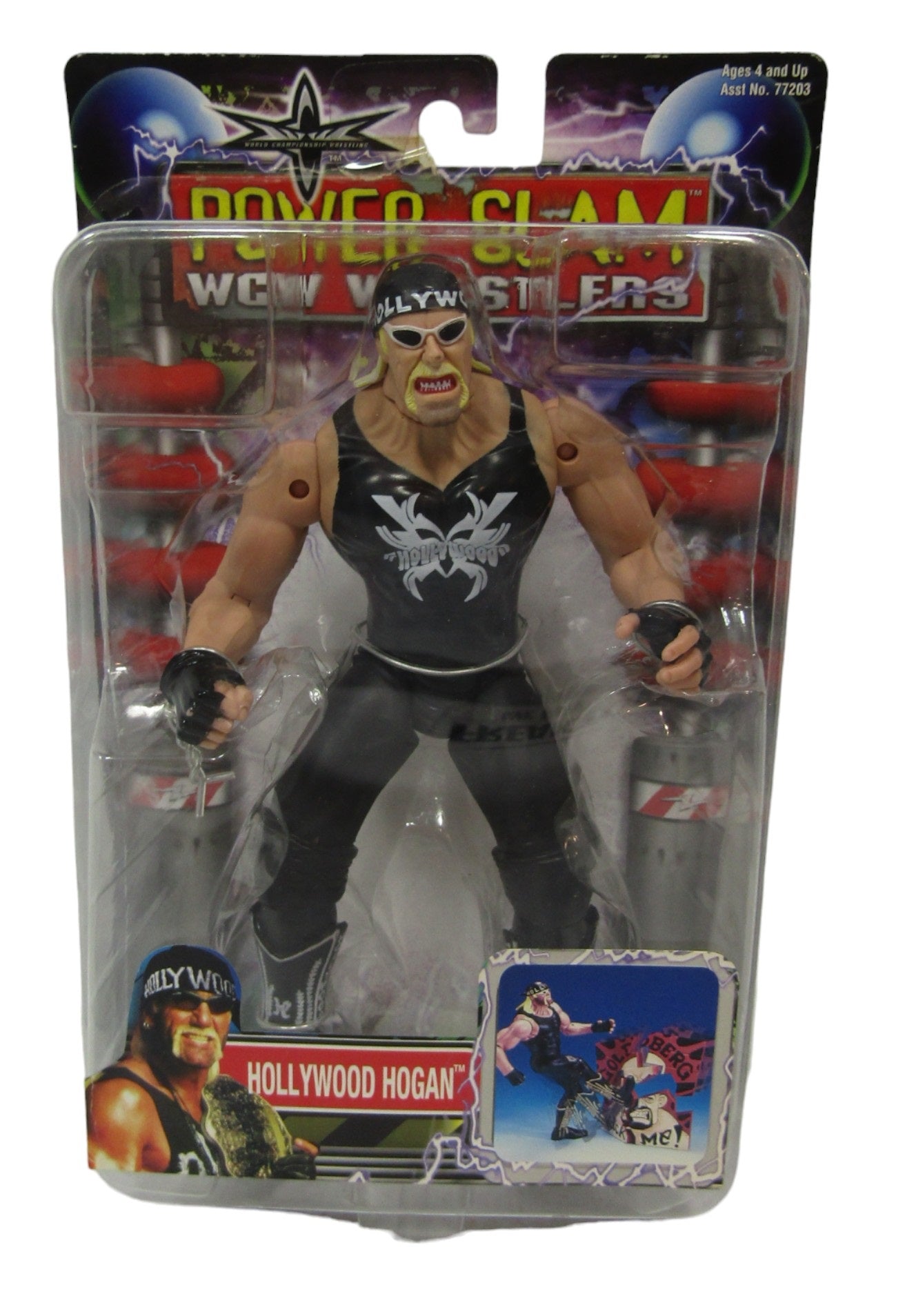 2000 WCW Power Slam Wrestlers Hollywood Hogan Toy Biz