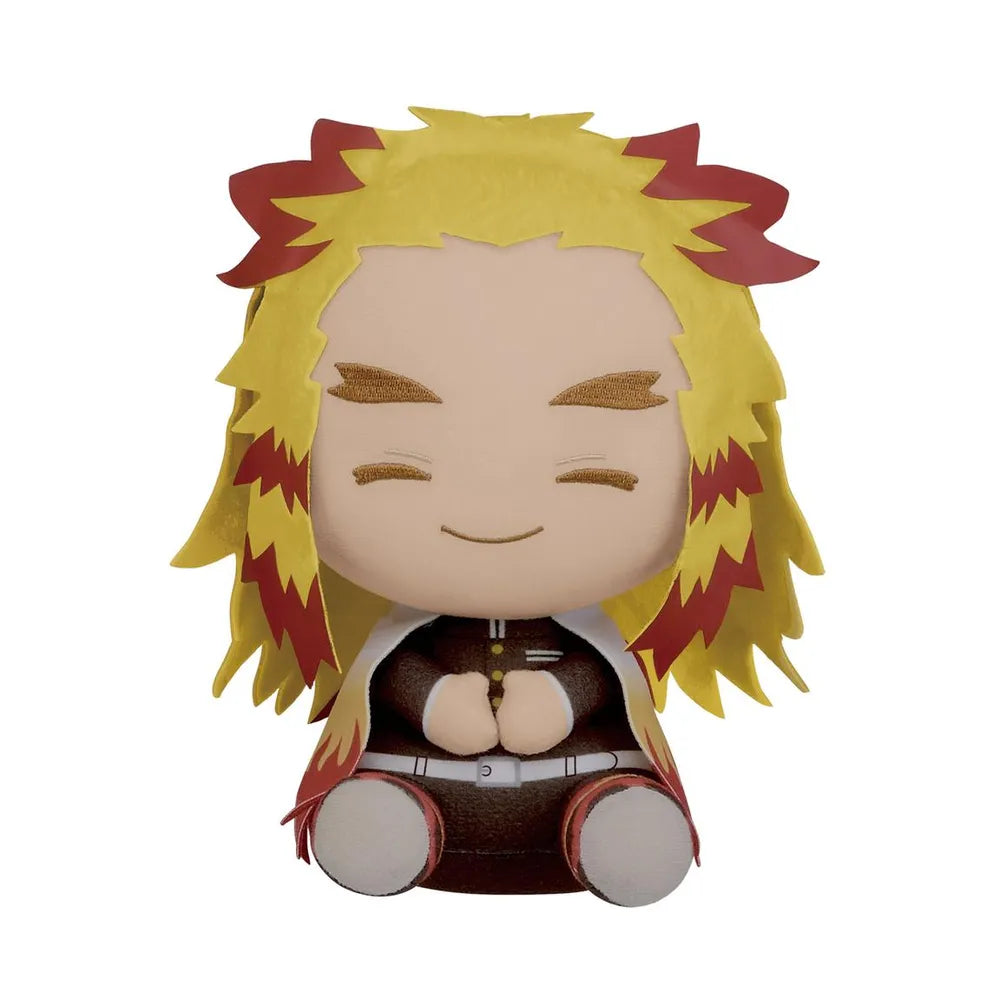 Banpresto Demon Slayer 9'' Rengoku Kyojuro Sitting Polite Plush (No Ta