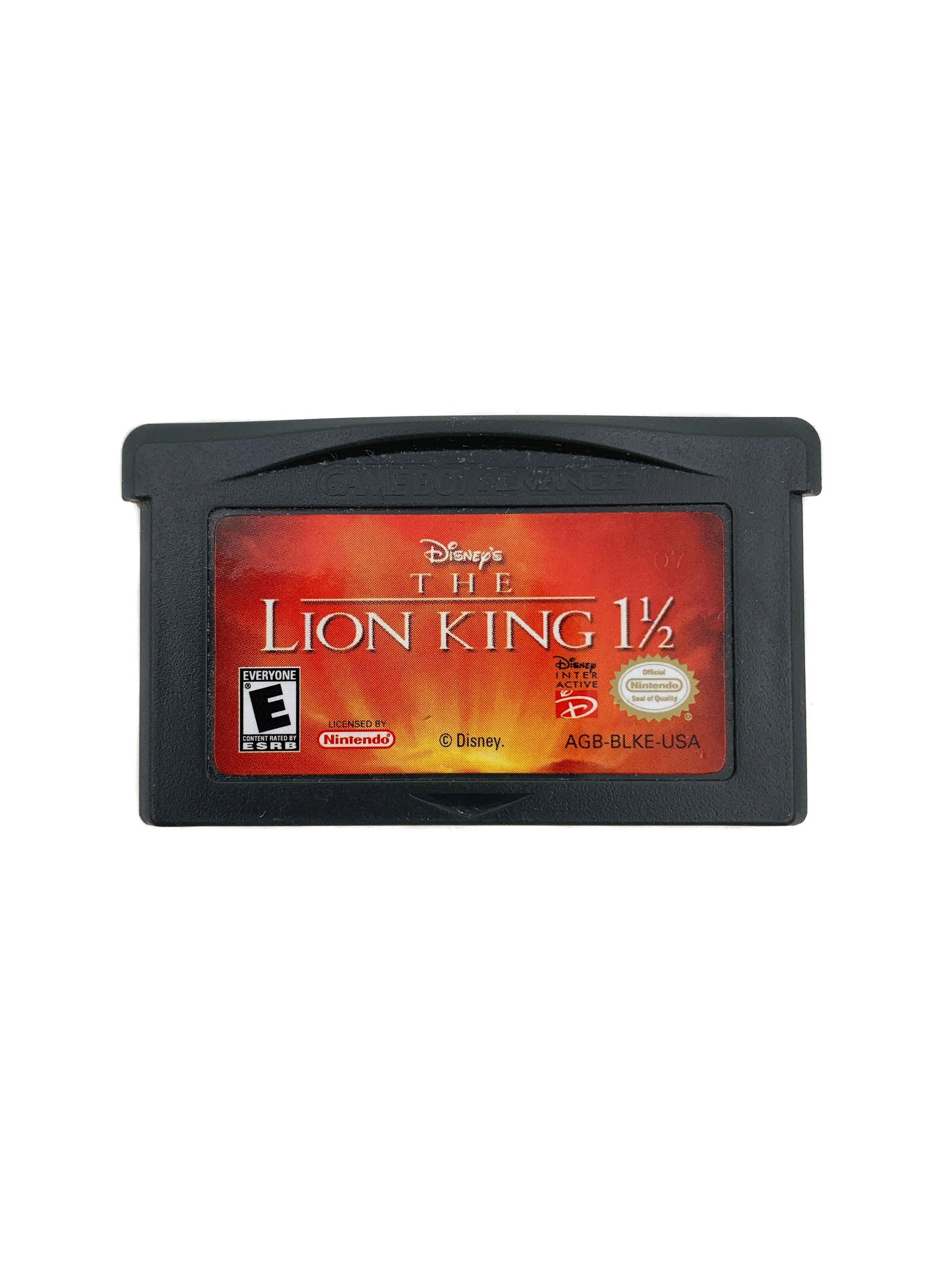 Gameboy Advance The Lion King 1 1/2, Non Packaged Cartridge Only