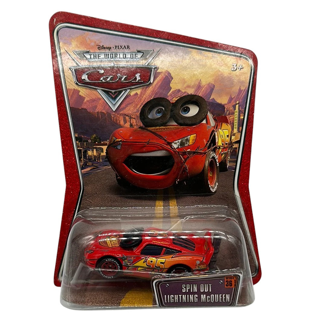 Disney Pixar The World of Cars Spin Out Lightning McQueen #36