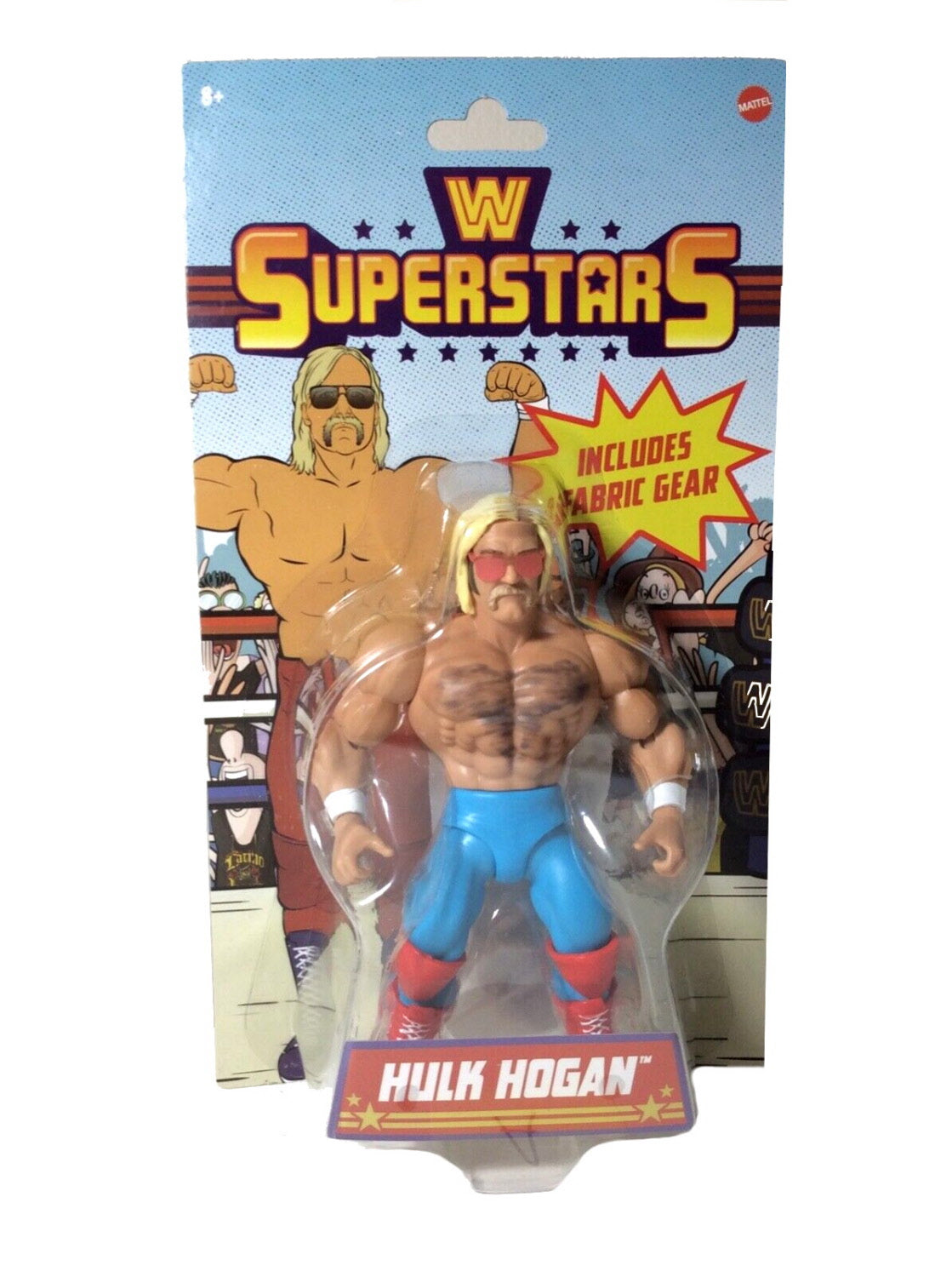 WWE Retro Superstars Hulk Hogan Series 8 Chase Blue Pants (Slight Card