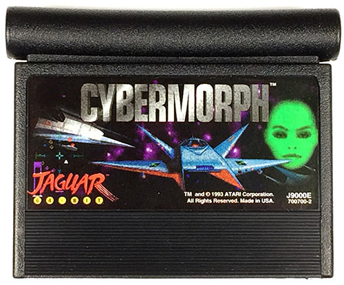 Atari Jaguar Cybermorph with Controller Overlays, Non Packaged Cartrid