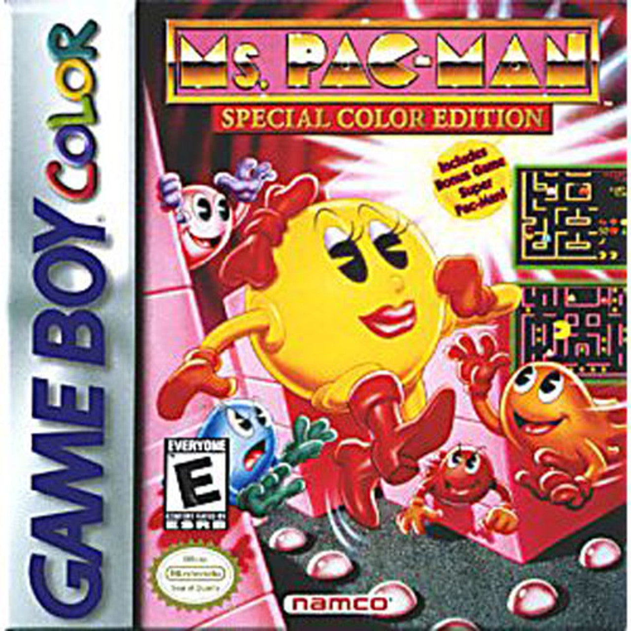 GameBoy Color Ms Pac-Man Special Color Edition, BOXED No Instructions