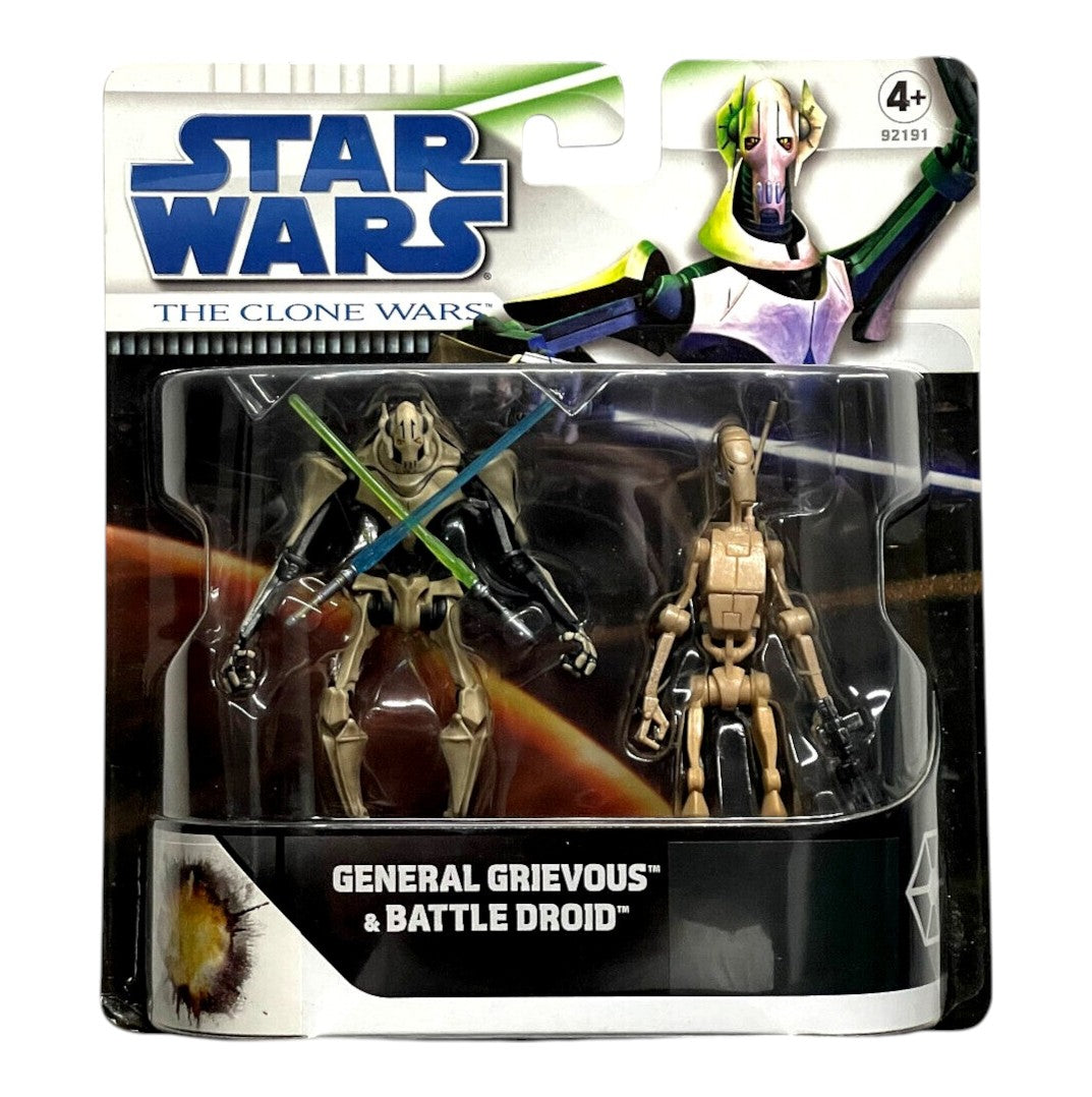 Star Wars Clone Wars General Grievous & Battle Droid 2 Pack