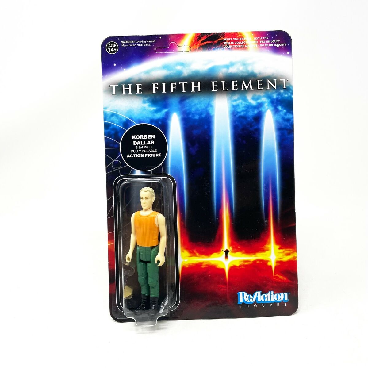 Funko ReAction Korben Dallas Fifth Element Bubble Reglued Missing Gun