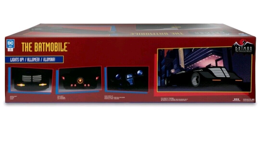 McFarlane Batman The Animated Series Batmobile Open Box Complete