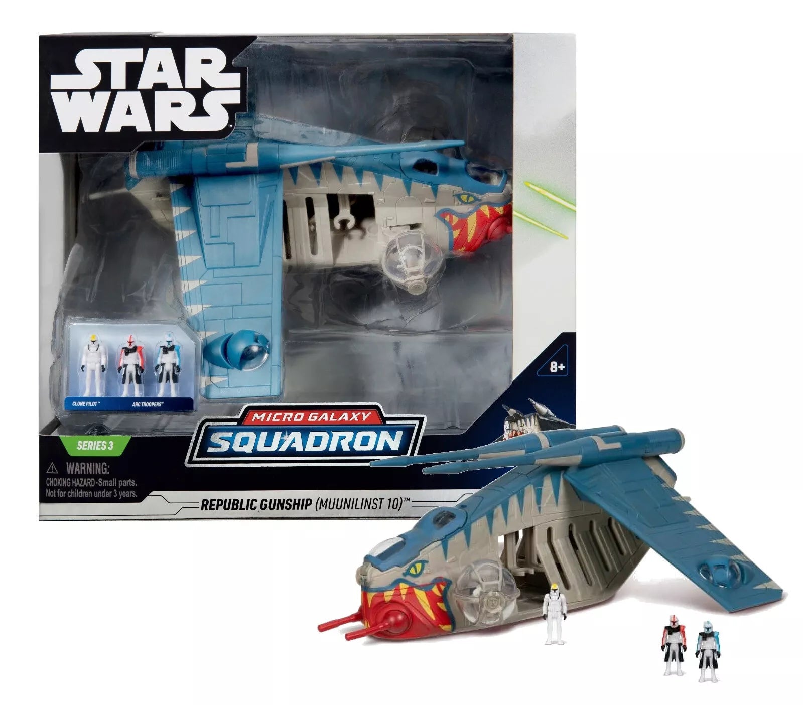 Star Wars Micro Galaxy Squadron Republic Gunship (Muunilinst 10) Serie