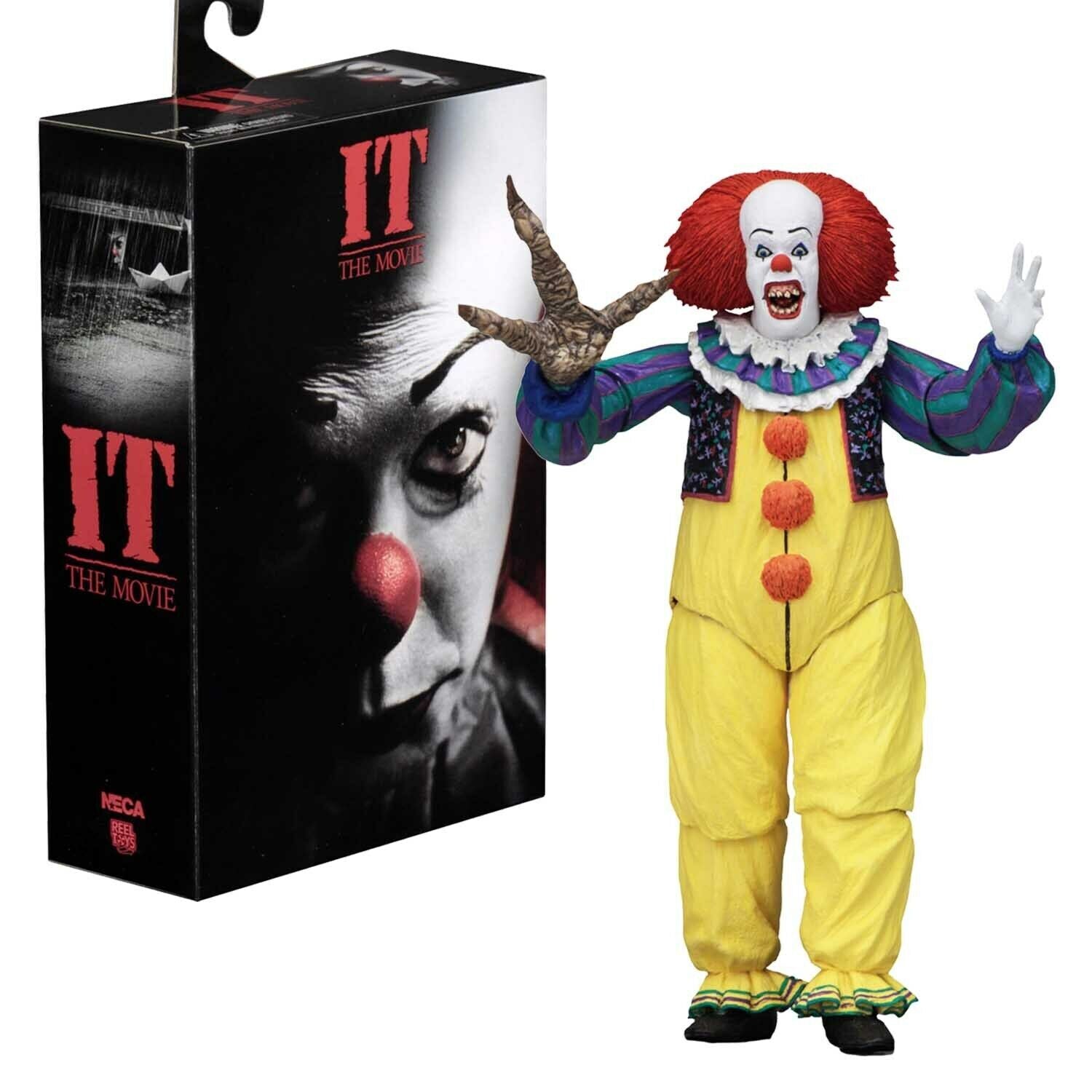 IT The Movie Pennywise, 1990 Version NECA, Damaged Open Box