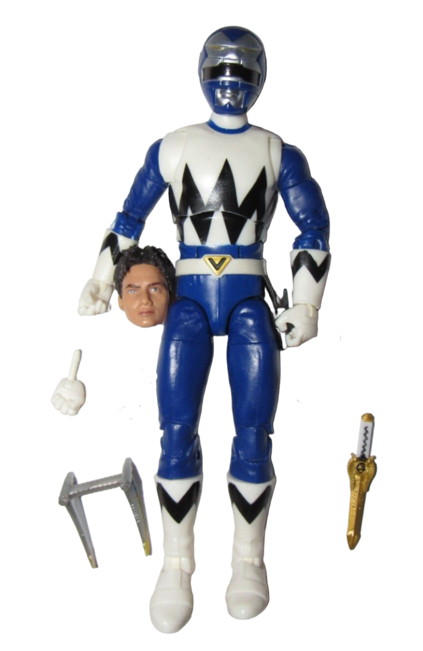 Power Rangers Lost Galaxy Blue Ranger Lighting Collection, Damaged Not