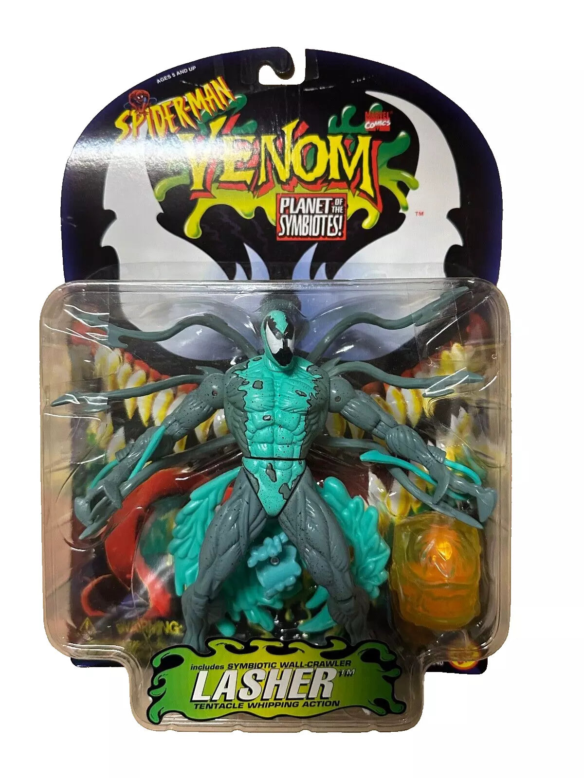 Lasher w/ Symbiotic Wall-Crawler Venom: Planet of the Symbiotes, ToyBi