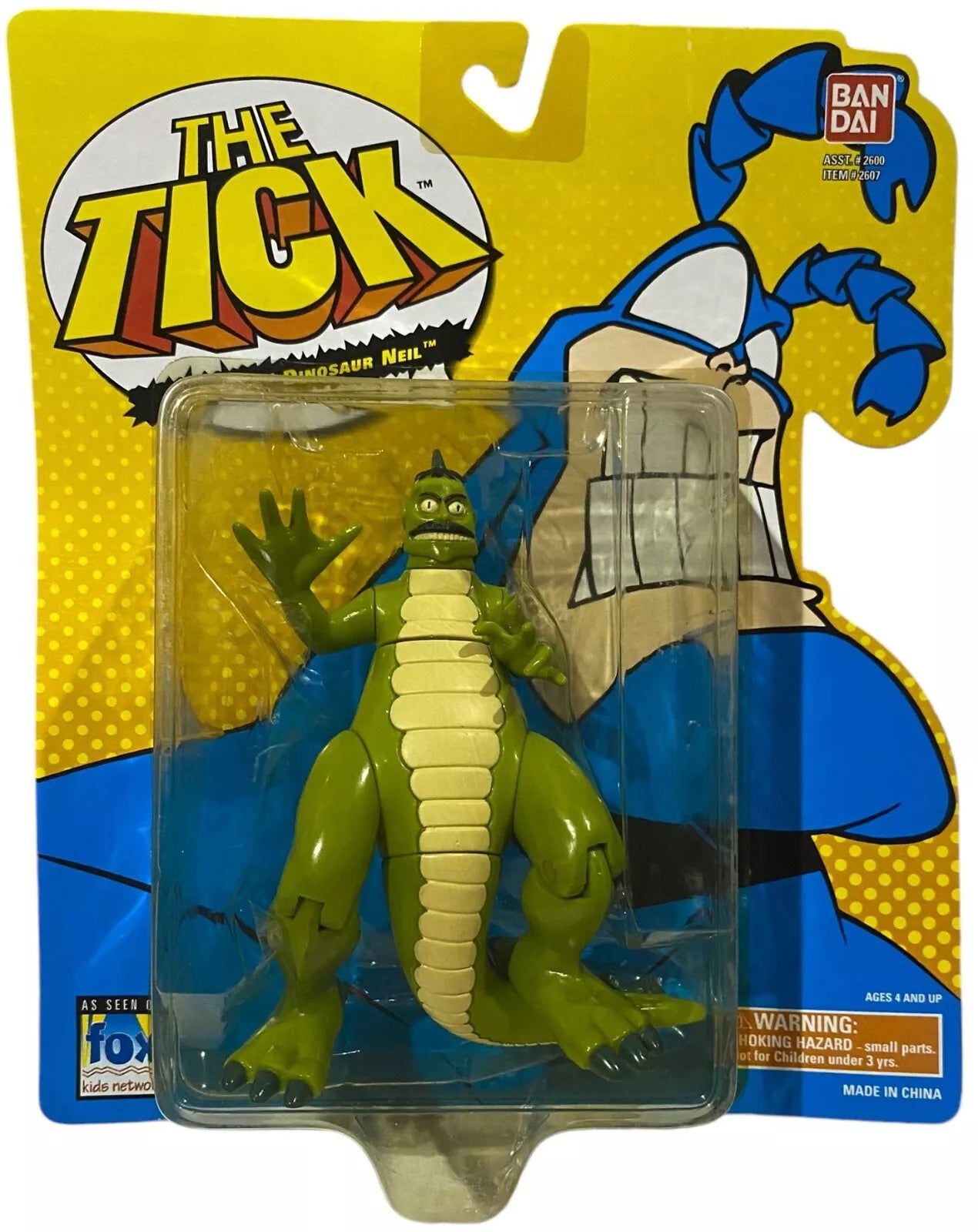 The Tick "Growing" Dinosaur Neil, 1995 Fox Kids Network, Slightly Dama