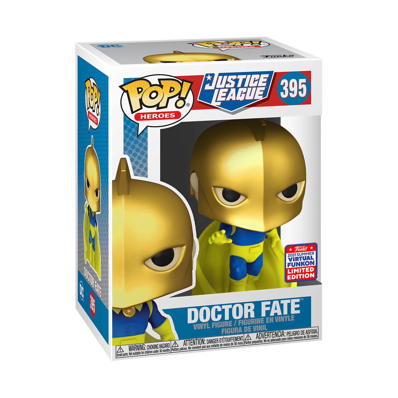 Funko Pop Heroes 395 Doctor Fate, Justice League, 2021 Summer CON LE,