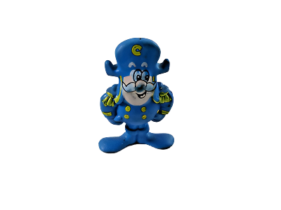1986 Captain Crunch PVC Figure 2" Cereal Prize, Not Packaged Paint Wea
