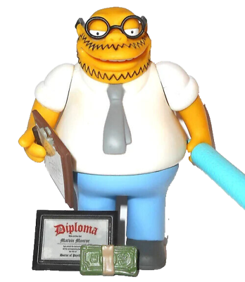 The Simpsons Dr. Marvin Monroe Series 10 (Not Packaged, Missing Cash)