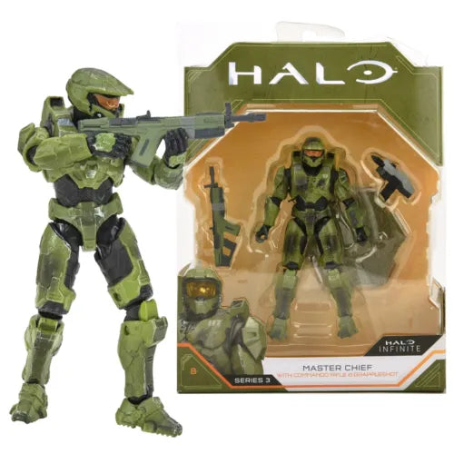 Wicked Cool Toys Halo Infinite Series 3 Master Chief with Commando Rif