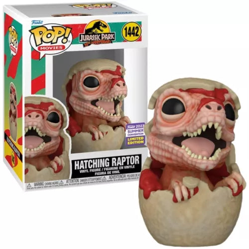 Funko Pop Movies 1442 Hatching Raptor, Jurassic Park 30th Anniversary,