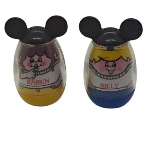 1976 Weebles Mickey Mouse Clubhouse Billy & Karen (Not Packaged)