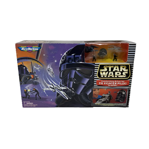 Micro Machines Star Wars Transforming Action Set Tie Fighter Pilot Aca