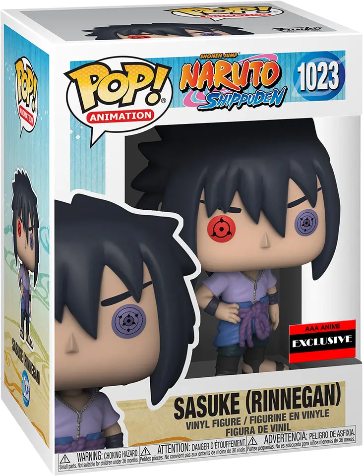 Funko Pop! Animation #1023 Naruto Shippuden Sasuke (Rinnegan) AAA Anim