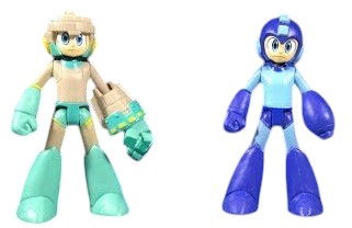 Jakks Pacific 2.5" Mega Man and Block Man Powered Mega Man (Not Packag