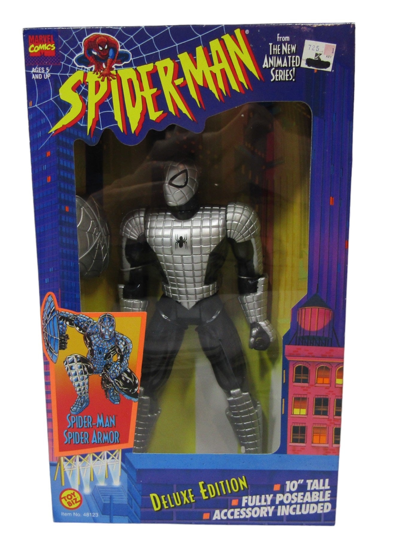 1995 Deluxe Edition Spider-Man Spider Armor 10" Toybiz Spider-Man Anim