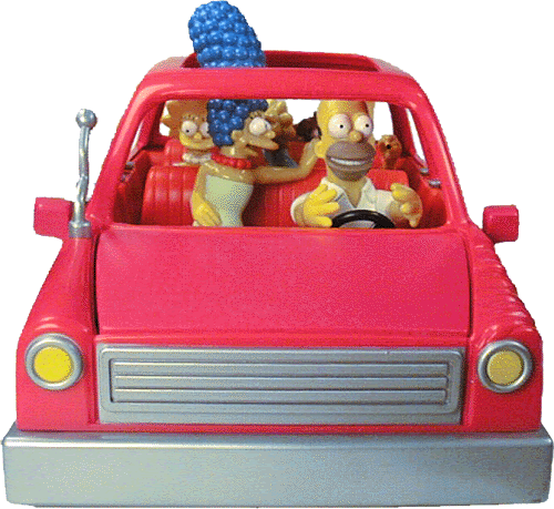 2001 The Simpsons Talking Family Car, Not Packaged