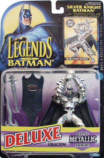 DC Comics Legends of Batman Silver Knight Batman With Smashing Battle